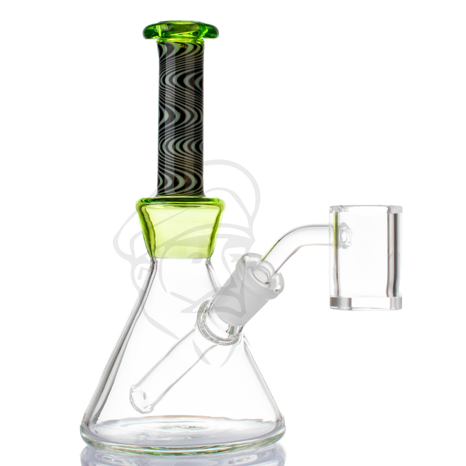 Mini Rig with Quartz Green | Beefy's Bongs
