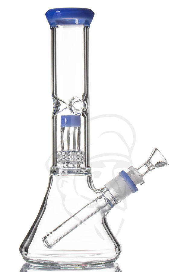 Beaker Bong with Matrix Perc - Purple – Beefy's Bongs
