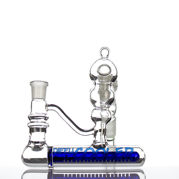 Black Leaf Pre-Cooler In-line Perc 14.5mm - Blue – Beefy's Bongs