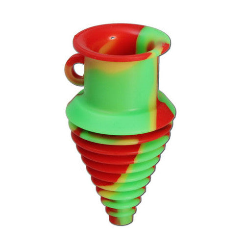 Black Leaf Silicone Mouthpiece Rasta Beefys Bongs