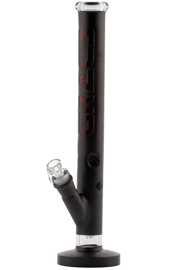 Grace Glass Black Satinated 7mm Cylinder – Beefy's Bongs