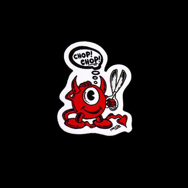 Chop Chop Red 'Sticker – Beefy's Bongs