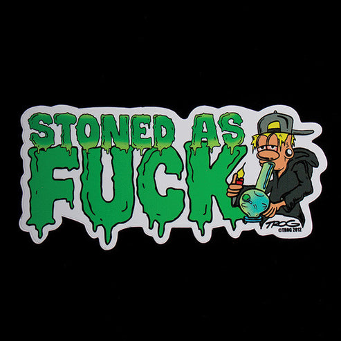 Stoned As Mini 'Sticker – Beefy's Bongs